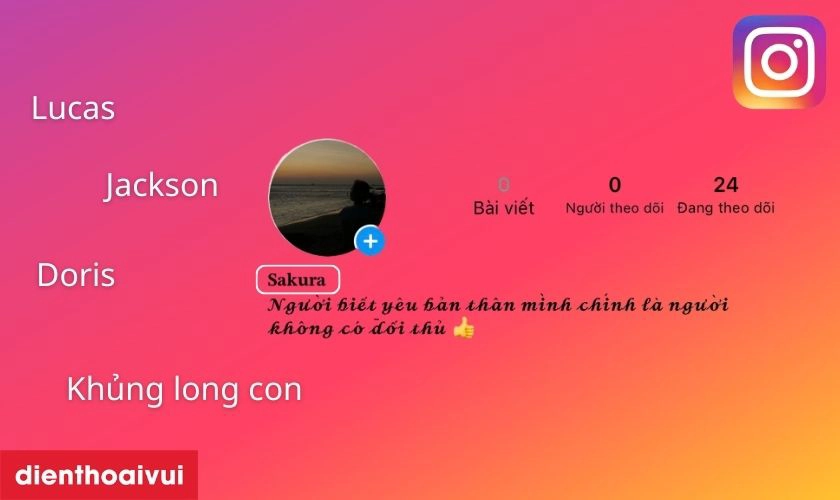 Tên Instagram hay, độc đáo cho nam, nữ được yêu thích 2024