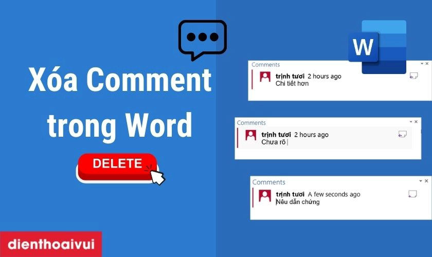 Xóa Comment trong Word cực dễ chỉ trong 1 nốt nhạc