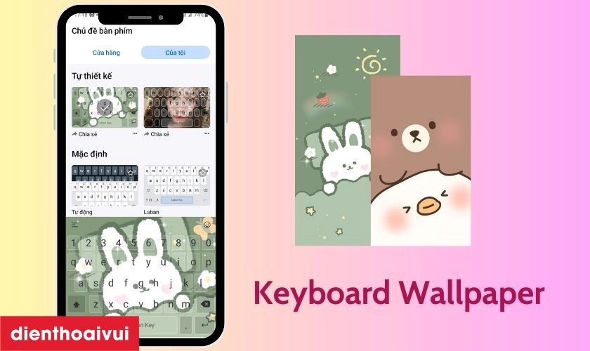 20+ hình nền bàn phím cute cho điện thoại và cách cài dễ ẹc