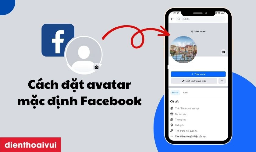 Hướng dẫn đặt avatar mặc định Facebook dễ dàng