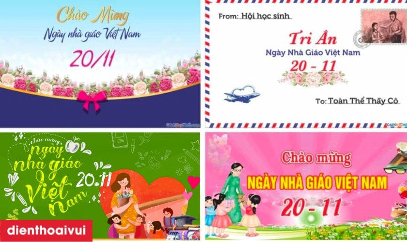 Background, phông nền ngày Nhà giáo Việt Nam 20/11 đẹp