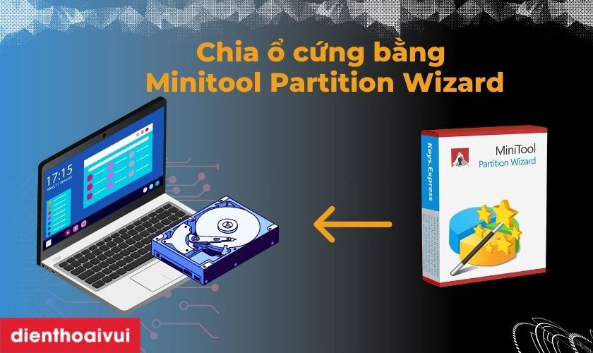 Chia ổ cứng bằng Minitool Partition Wizard đơn giản tại nhà