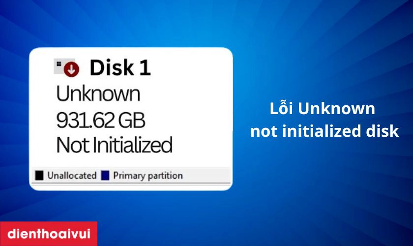 Unknown not initialized disk là lỗi gì và cách sửa?