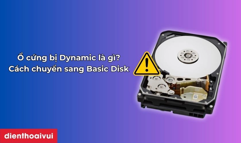 Ổ cứng bị Dynamic là gì? Cách chuyển sang Basic Disk