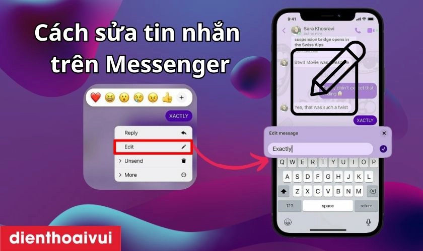 Cách chỉnh sửa tin nhắn đã gửi trên Messenger mới nhất 2024