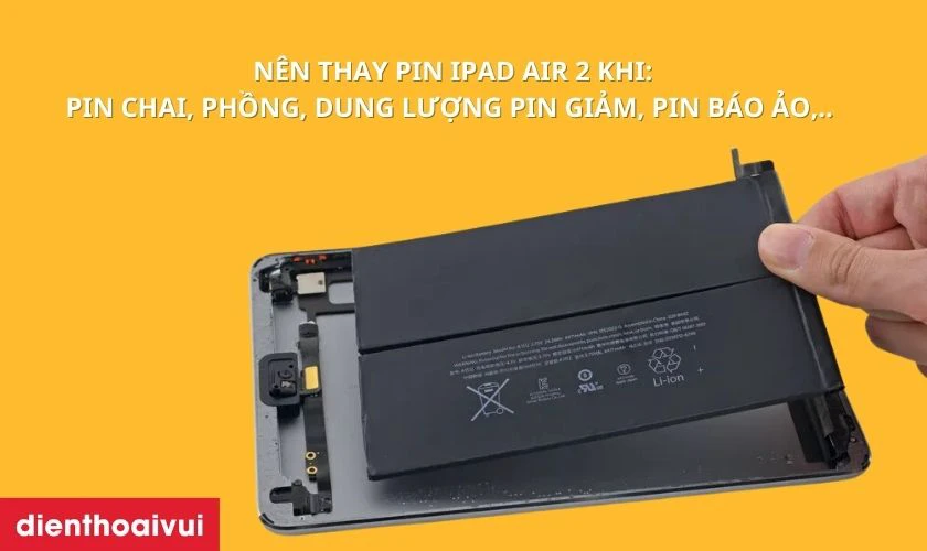 Thay pin iPad Air 2 chính hãng Deji giá rẻ 2025