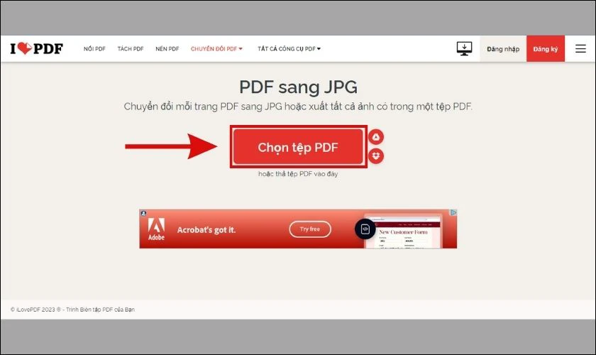 Chuyển file PDF sang hình ảnh online miễn phí đơn giản nhất