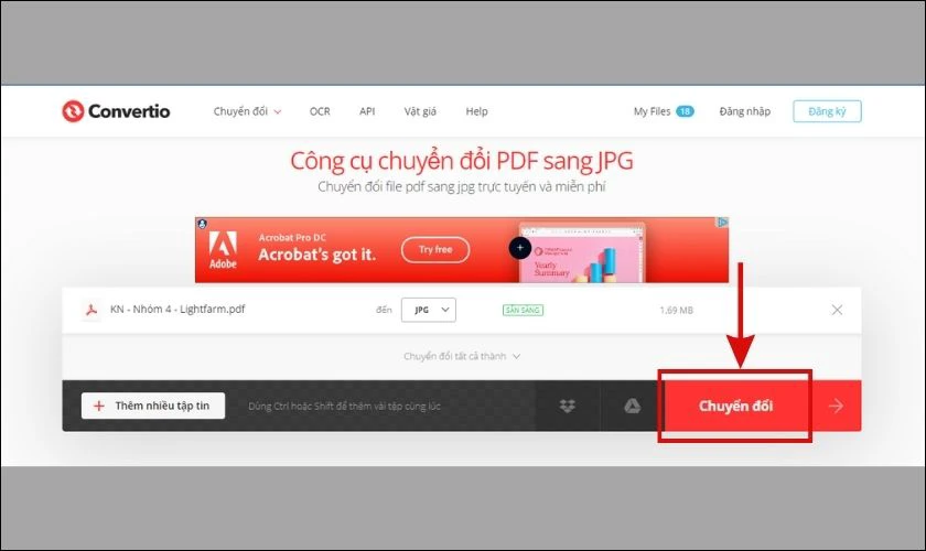 Chuyển file PDF sang hình ảnh online miễn phí đơn giản nhất