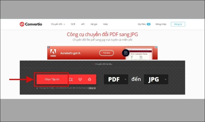 Chuyển file PDF sang hình ảnh online miễn phí đơn giản nhất